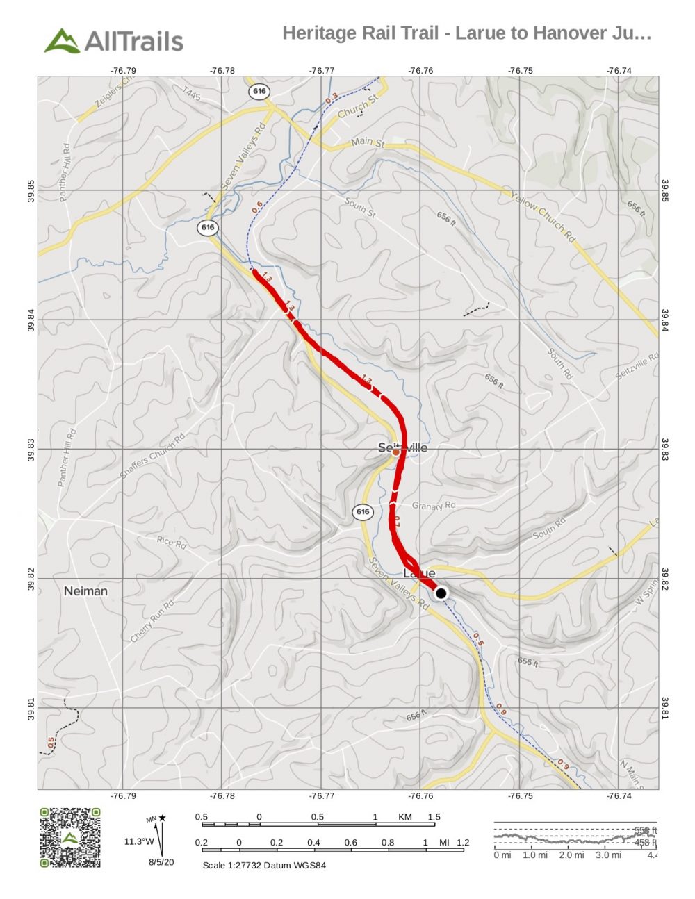 heritage rail trail - larue to hanover junction - The Space Between
